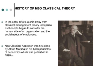 Neo classical theories and comparison of Classical vs neo classical ...