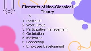 Neo-classical theory report PowerPoint!! | PPTX