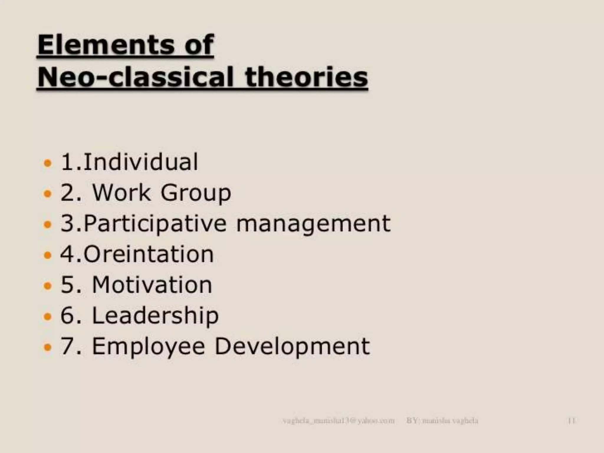 Neoclassical theory_of_management | PPTX