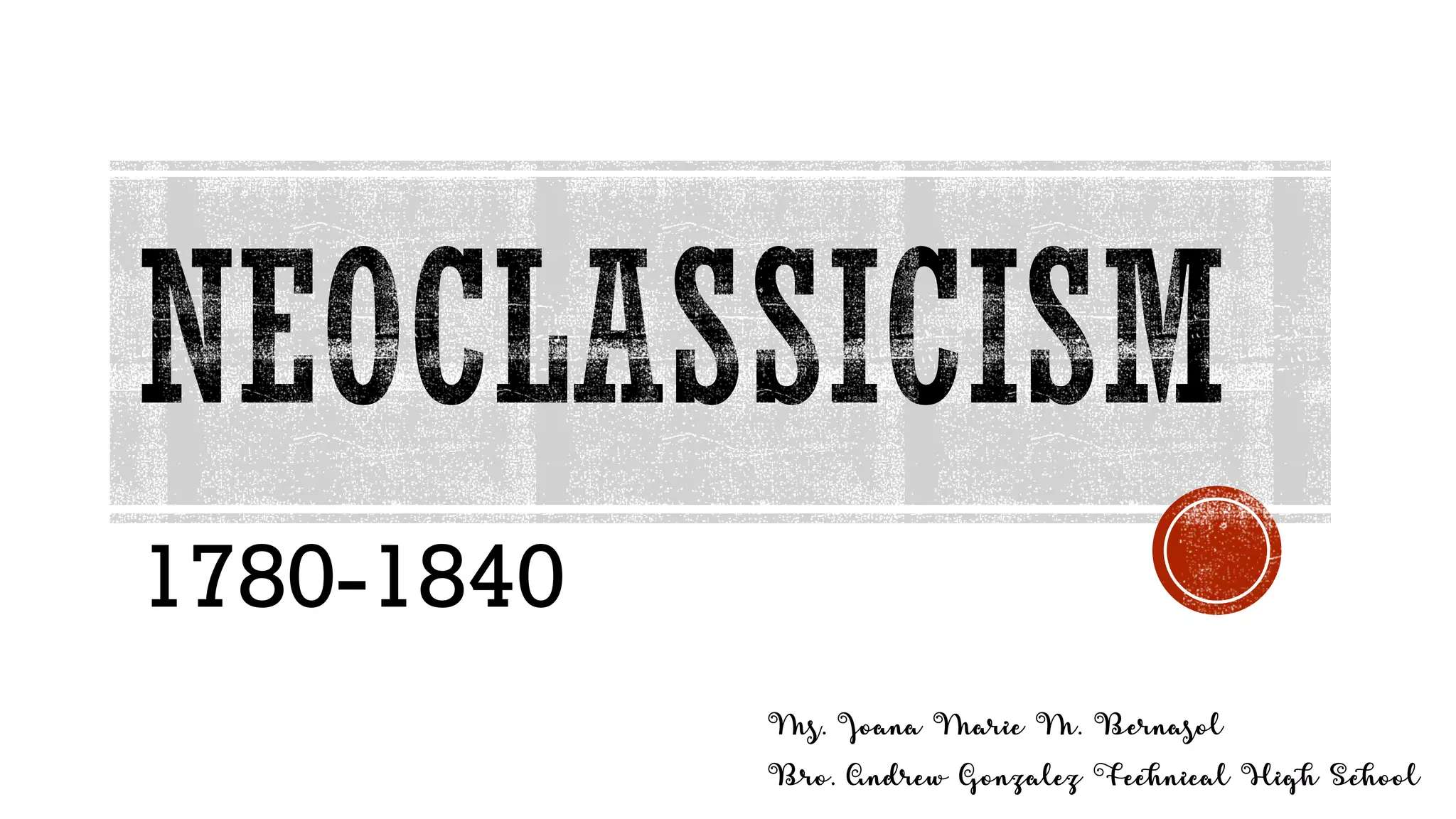 Neoclassic and romantic period | PDF