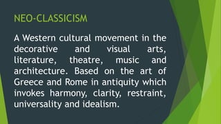NEOCLASSICISM-AND-ROMANTICISM TOPIC IN ARTS HOTDOG NI JUNREYpptx | PPT
