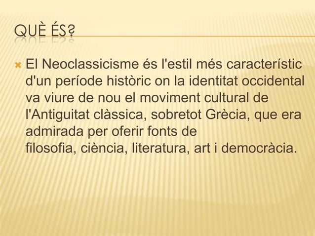 Neoclassicisme | PPT