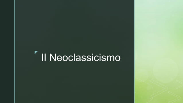 Neoclassicismo e Ugo Foscolo | PPTX