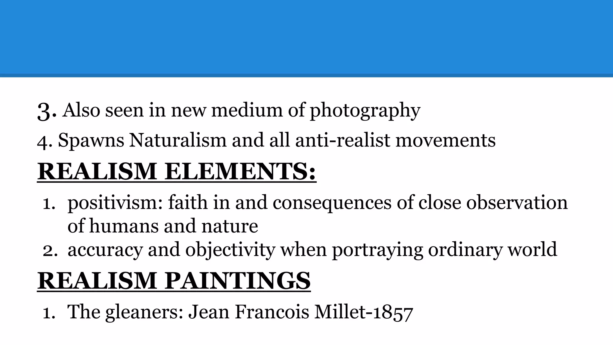 Neo classicism, romanticism and realism | PPTX