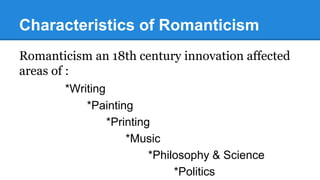 Neo classicism, romanticism and realism | PPTX