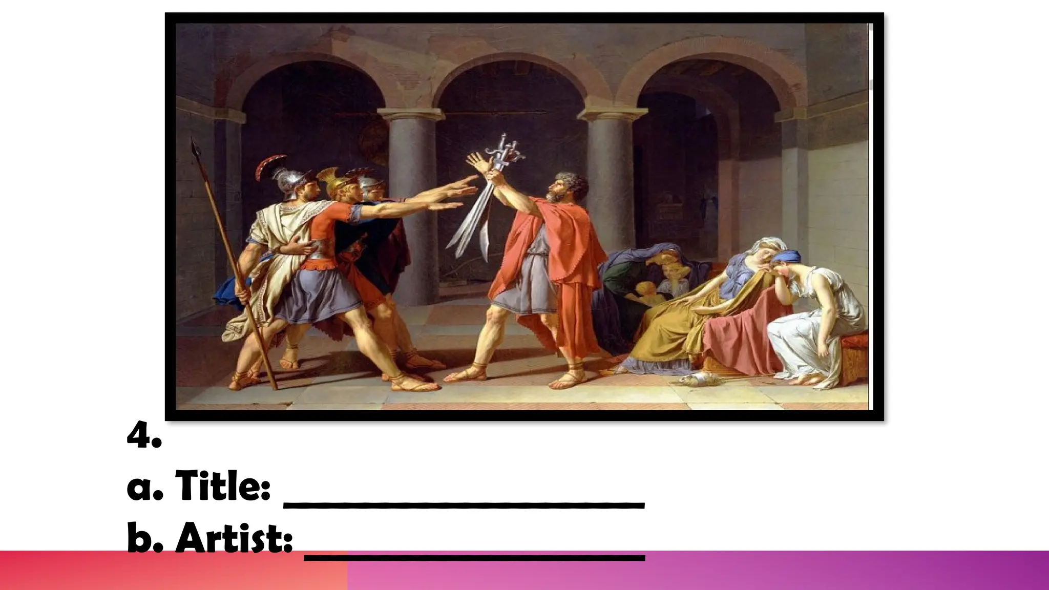 Neoclassical Period Test for Grade 9 Arts | PPTX