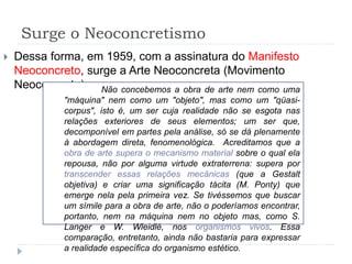 NeoConcretismo Brasileiro | PPTX