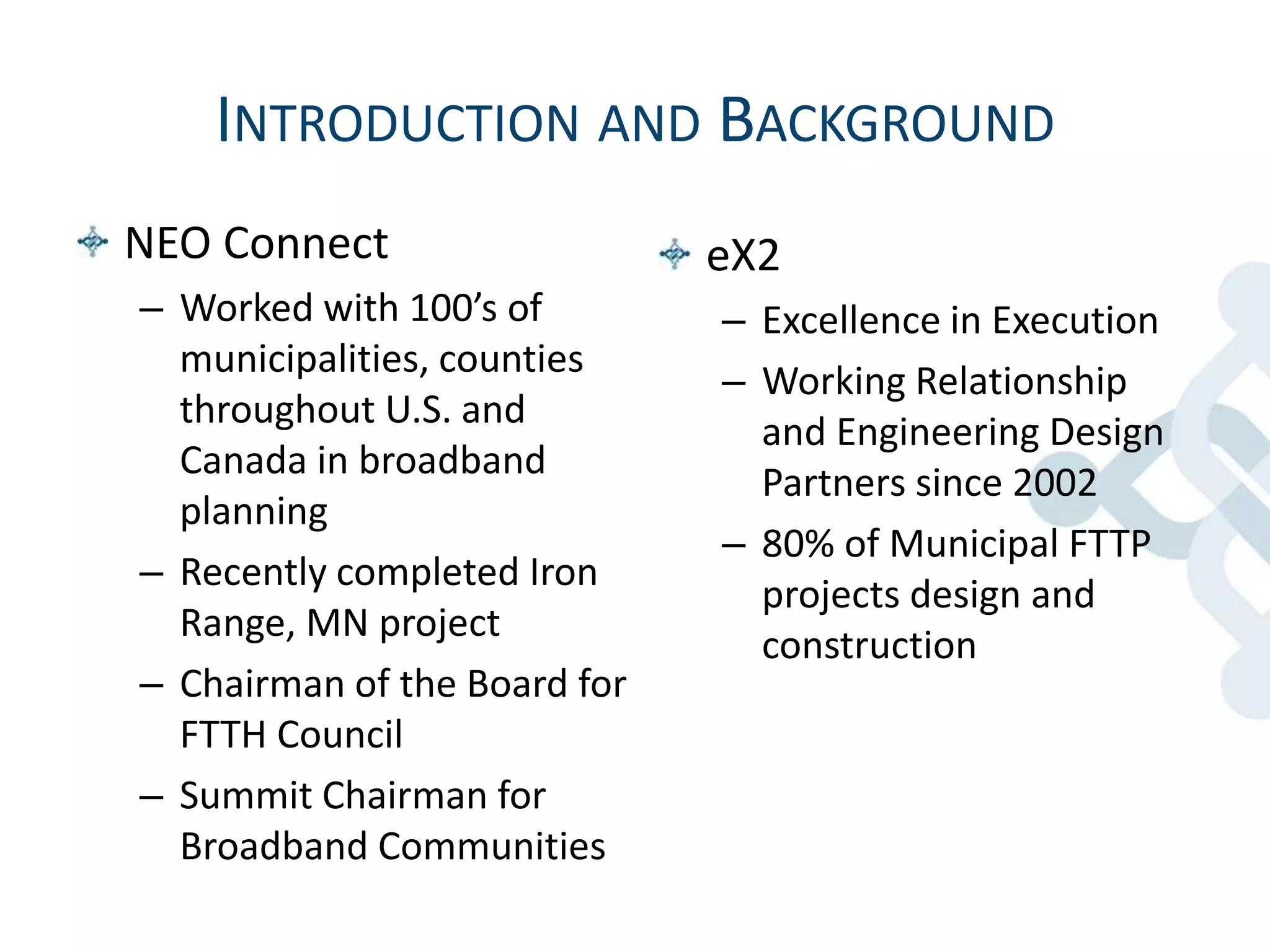 NEO Connect Broadband Planning | PPTX