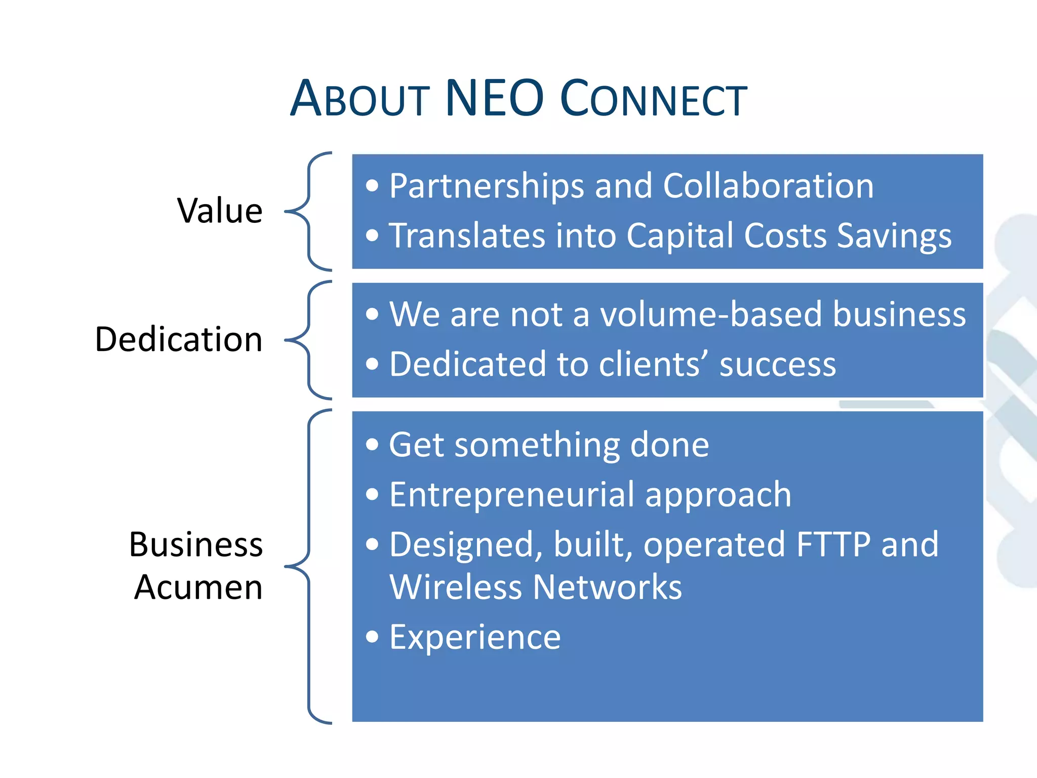 NEO Connect Broadband Planning | PPTX