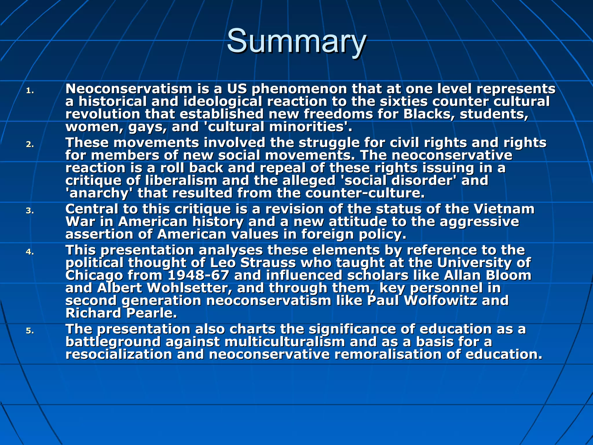 Neoconservatism | PPT