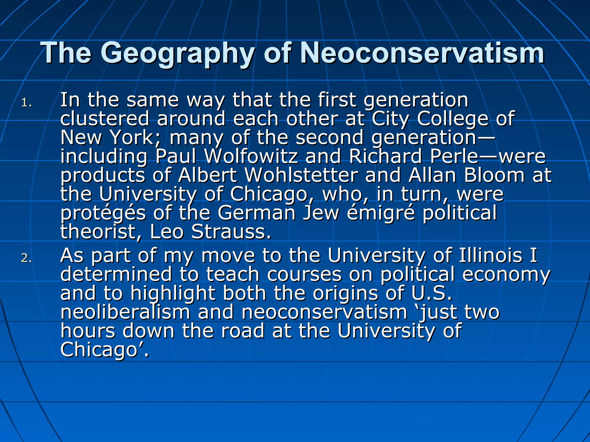 Neoconservatism | PPT