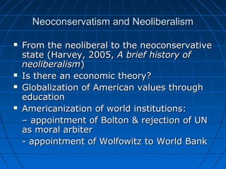 Neoconservatism | PPT