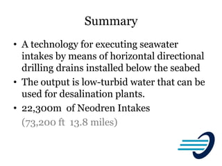 Neodren subsurface intake_technologies_2016 02 04 | PDF