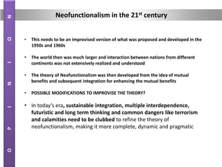 Neofunctionalism: Theory of European Integration | PPTX