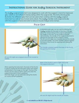 Neogrip instruction guide | PDF