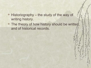 C1 - What Is History | PPT