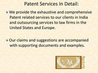 Neo jurix patent services new logo | PPT