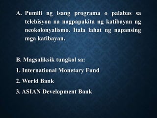 Neokolonyalismo | PPTX