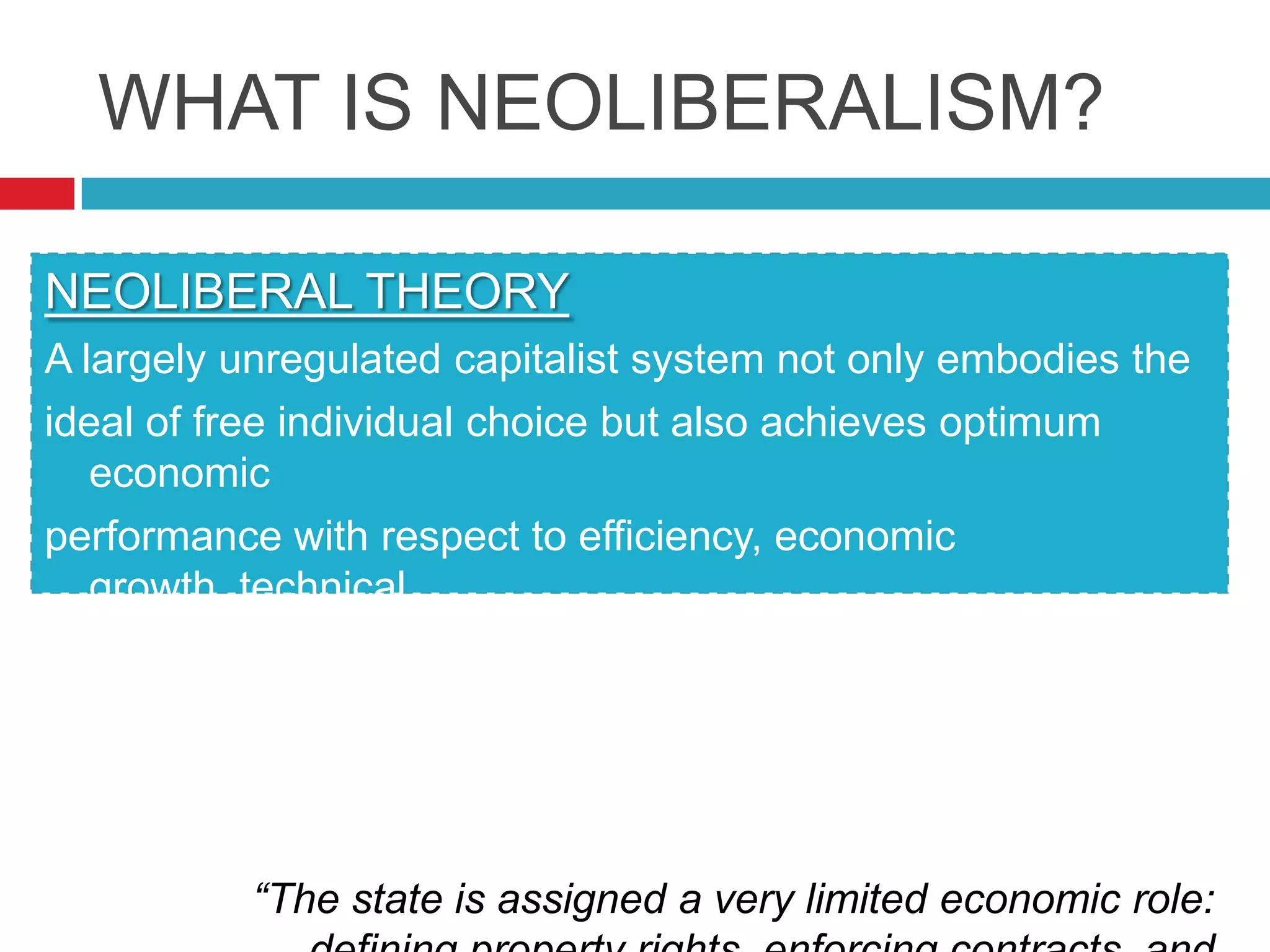 Neoliberalism | PPTX