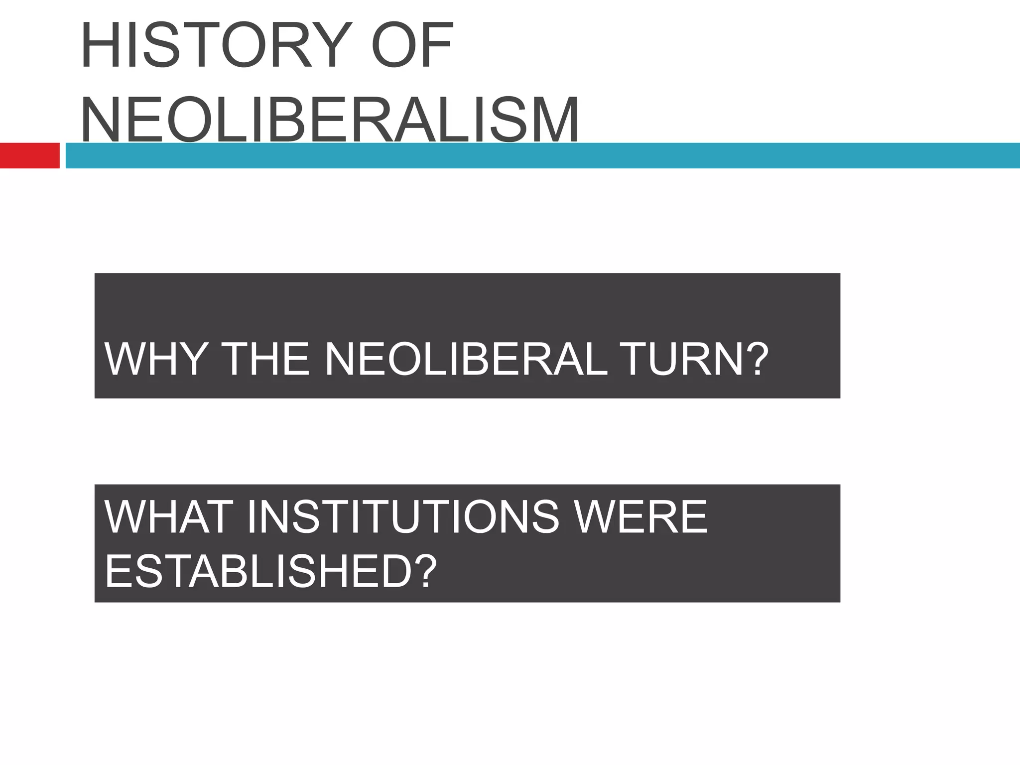 Neoliberalism | PPTX