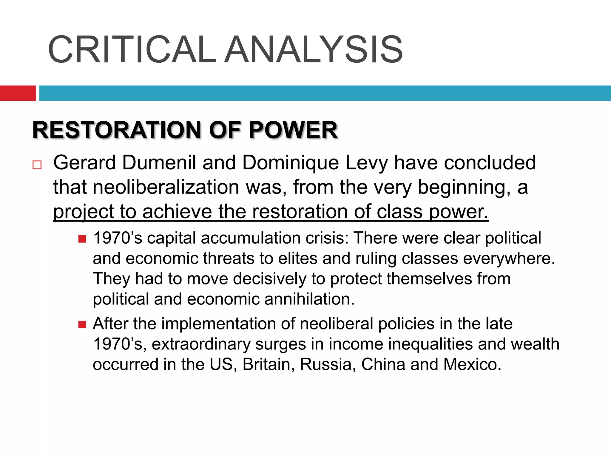 Neoliberalism | PPTX