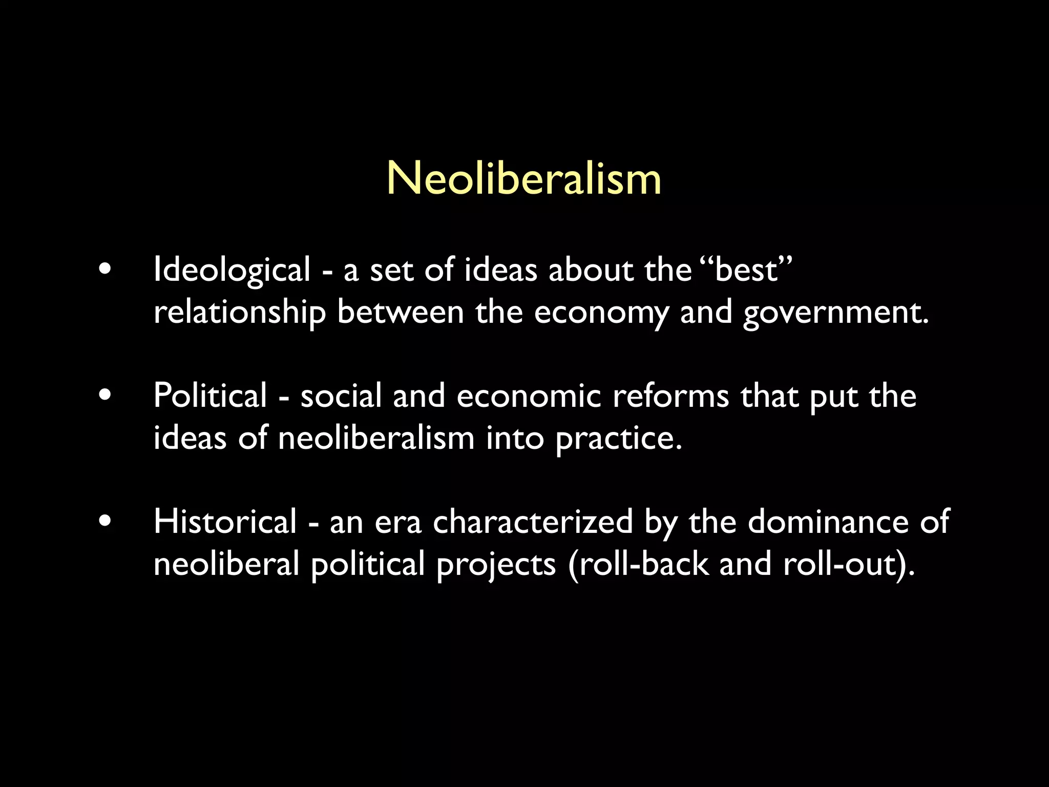 Neoliberalism | PDF