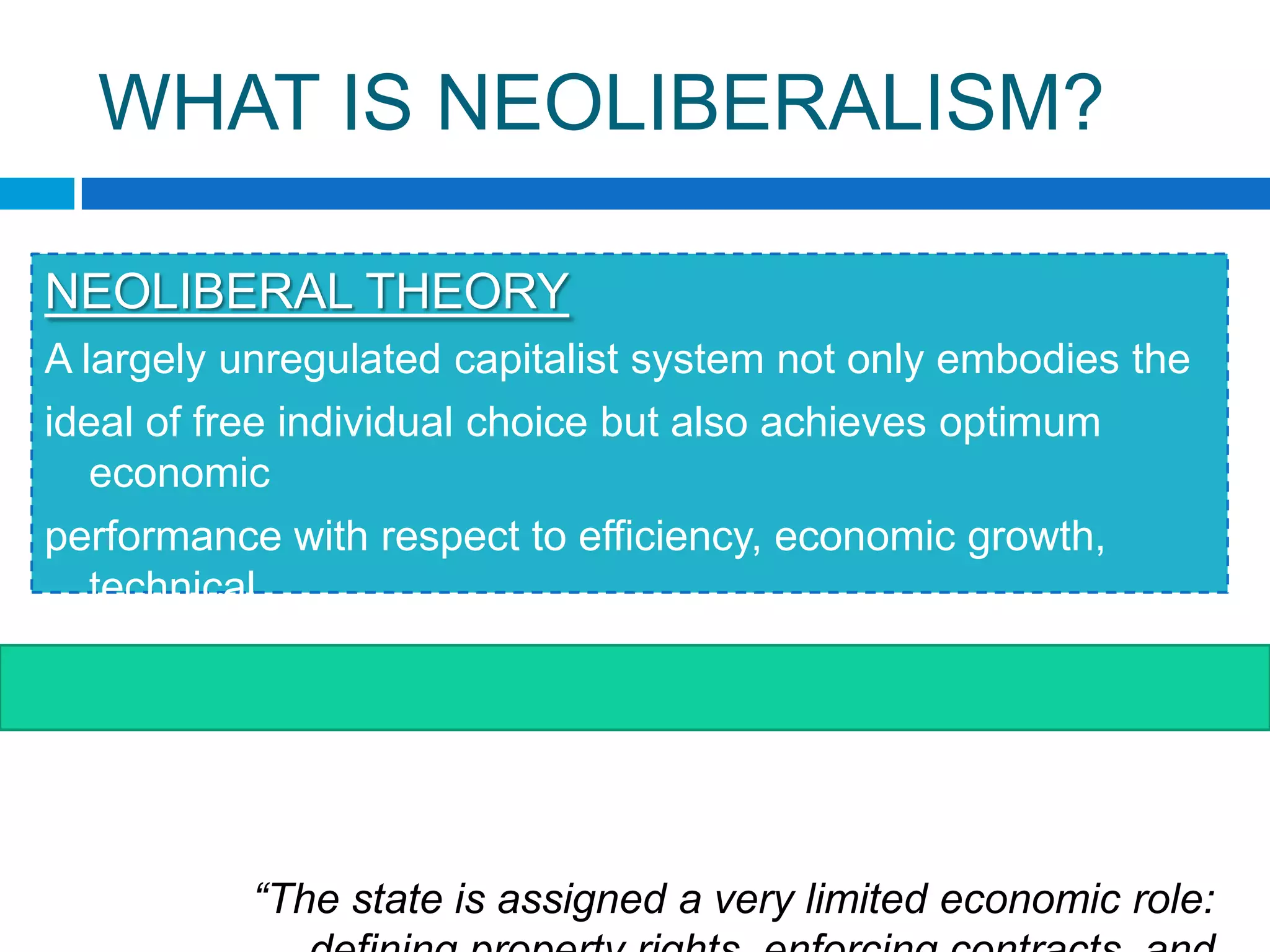 Neoliberalism | PPTX