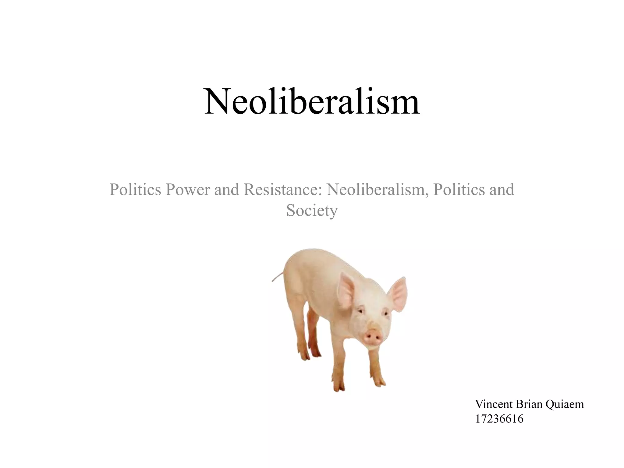 Neoliberalism | PPT