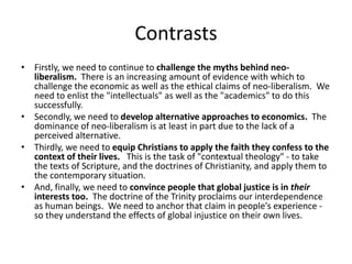 Neoliberalism and the Gospel.pptx | Christianity | Religion & Spirituality