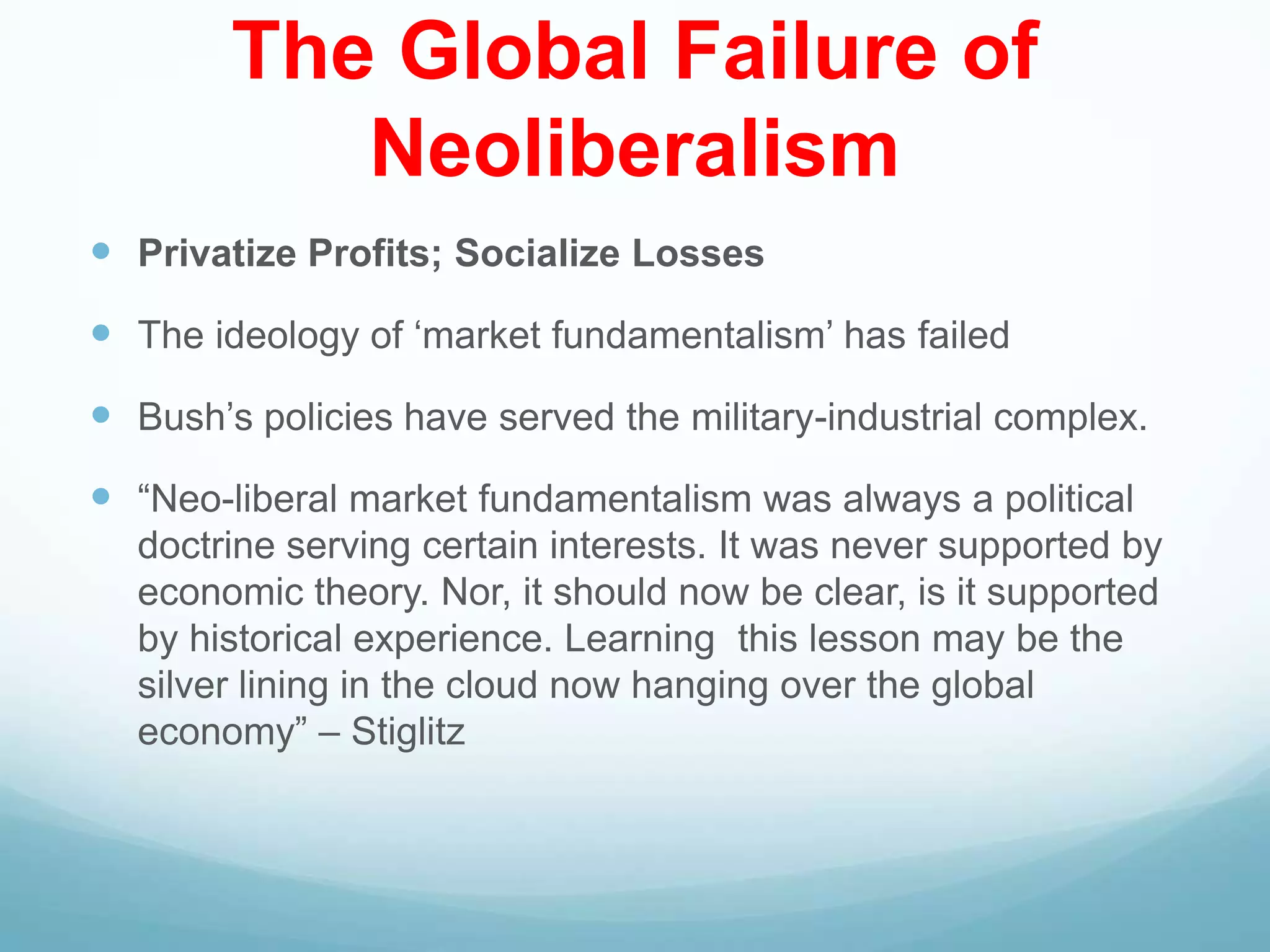 Neoliberalism | PPTX