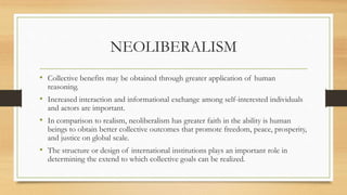 Neoliberalism in IR | PPTX