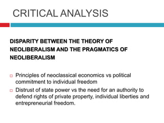 Neoliberalism manuel reprort | PPTX