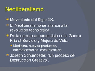 Neoliberalismo y Globalización | PPT