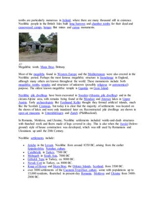 Neolithic architecture wiki | DOCX
