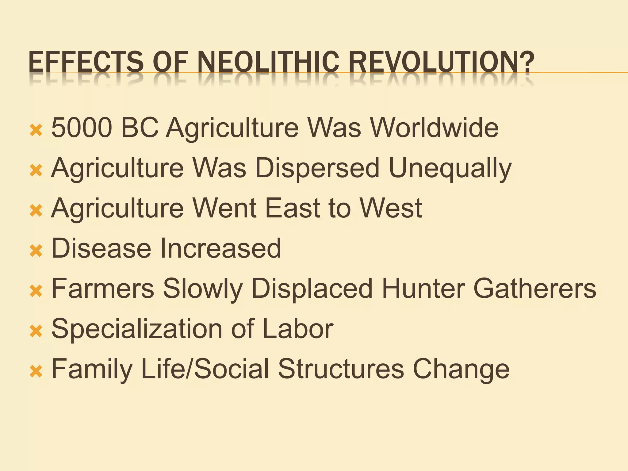 World History - Neolithic Revolution | PPTX