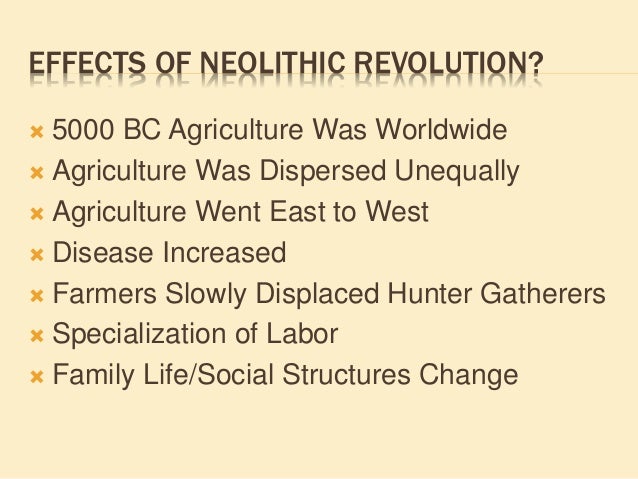 Neolithic Revolution Us And World History