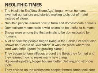 Neolithic times | PPTX
