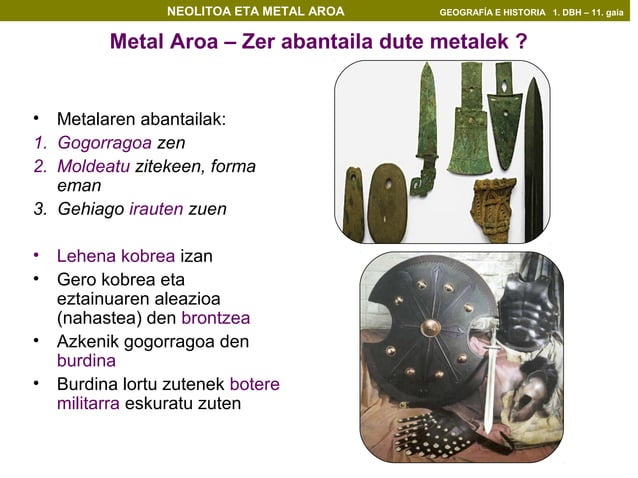 Neolitoa eta Metal Aroa | PPT