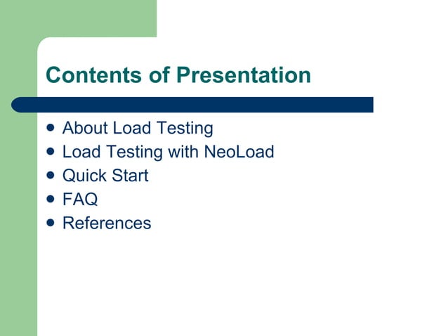 Neoload overview | PPT
