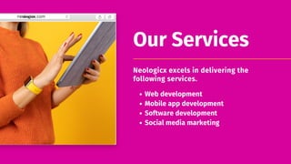 Neologicx-portfolio: 2024 (Website|Mobile |software) | PDF