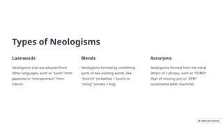 Neologisms - The - Evolution - of - Language.pptx