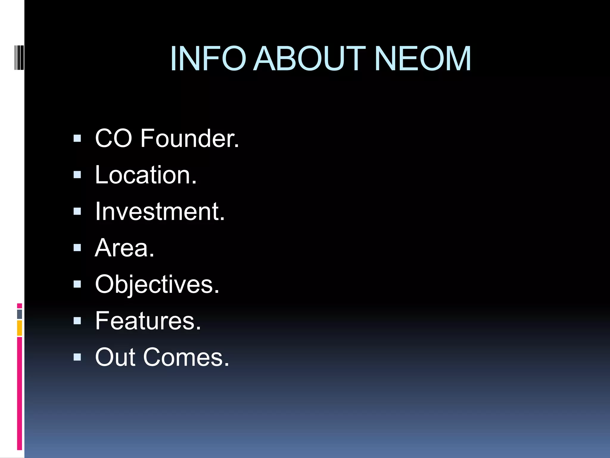 NEOM BY Jahanzaib Ahmad | PPTX