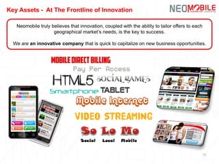 Neomobile company presentation | PDF | Phone Services | Home Utilities