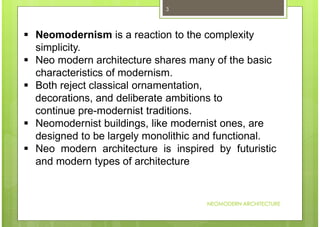 Neomodern architecture | PDF