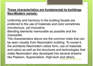 Neomodern architecture | PDF
