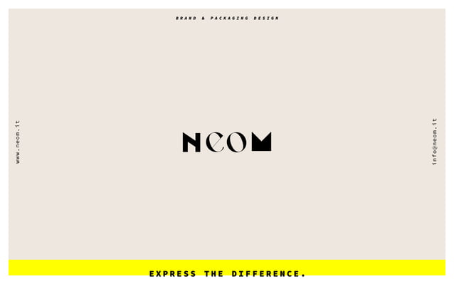 NEOM Brand & Packaging Design Studio - Portfolio 2024 | PPT