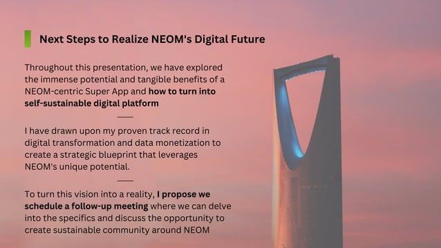 NEOM Super App | PDF