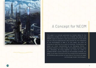 NEOM’s Futuristic Epitomization of Web 3.0 by Cosdec Alpha | PPT