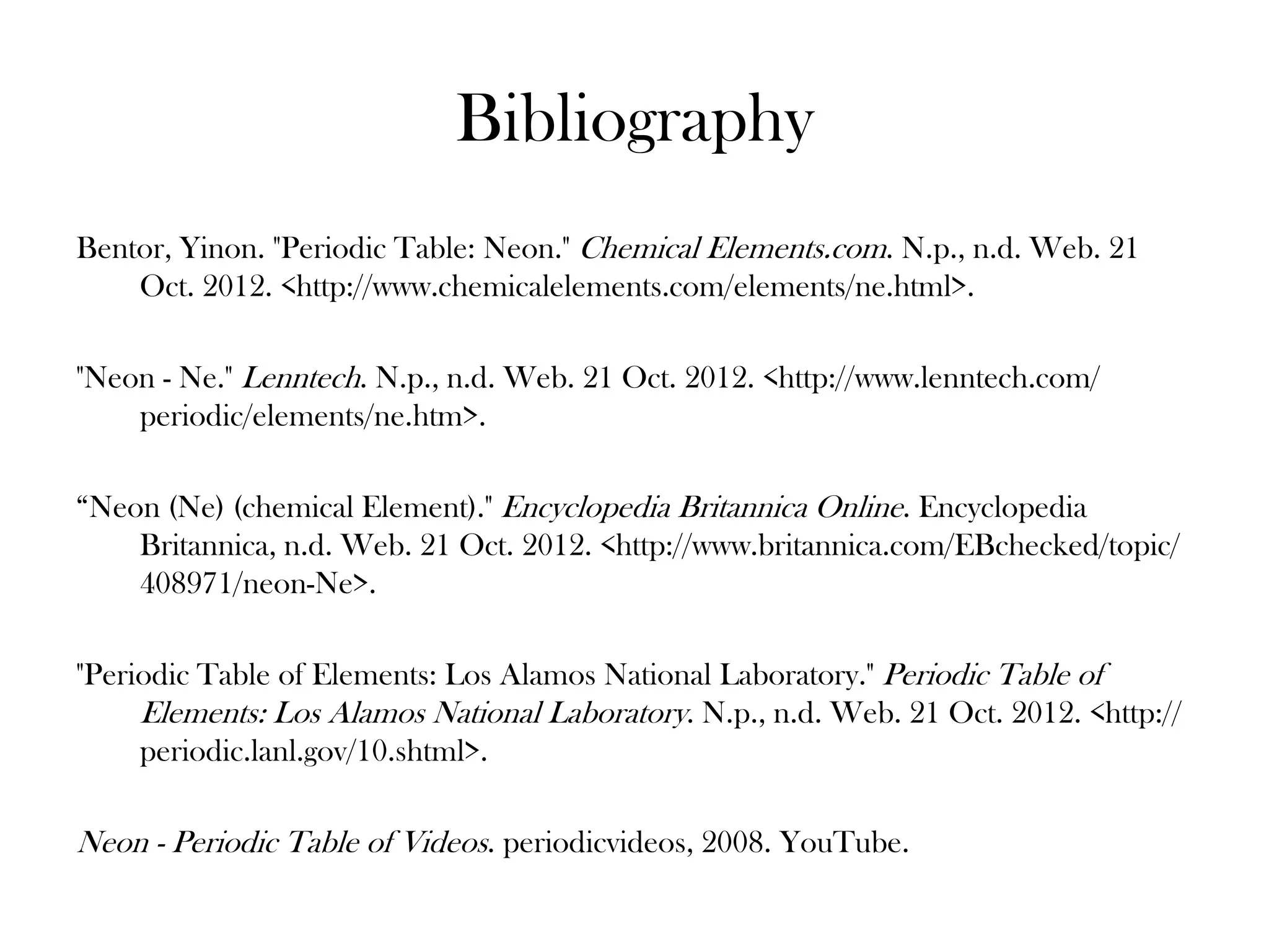 Neon Element Project | PPTX | Chemistry | Science