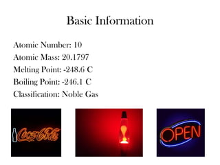 Neon Element Project Ideas